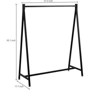 Storage & Organization | 47 Inch Modern Black Heavy Duty Metal Aframe ...
